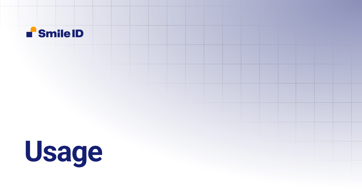 Usage | Smile ID